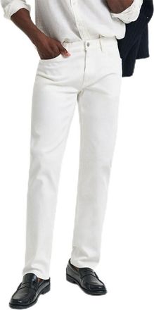 GANT Herren REG White Jeans, Eggshell, Bundweite: 84 cm, beinl&auml;nge: 81 cm