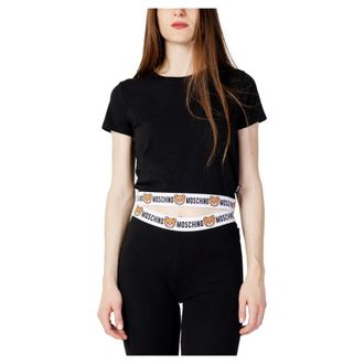 Moschino Femme, Sport, Noir, Taille: 42 FR T-Shirt Col Rond
