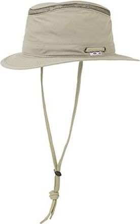 Conner Hats Conner Chapeau Boat Yard Floating Femme/Homme - de Safari en Tissu DEte avec jugulaire, Passepoil Ete Printemps-ete - M (56-57 cm) Beige