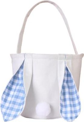 Generic Panier de lapin de P&acirc;ques - Sac panier de lapin de P&acirc;ques avec poign&eacute;e | Sac r&eacute;utilisable avec poign&eacute;e | Panier &agrave; bonbons en forme de lapin pour la ch