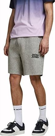 Jack & Jones JJINEWSOFT Sweat Shorts GMS, Light Grey Melange, XXL Homme
