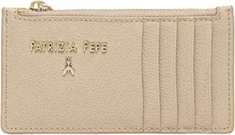 Patrizia Pepe Femme, Accessoires, Beige, Taille: ONE Size Porte-cartes compact