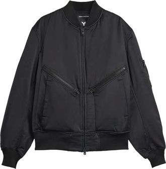 adidas Y-3 zip-up bomber jacket - Schwarz