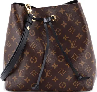 Louis Vuitton 2021-2025 NeoNoe Handbag Monogram Canvas MM bucket bag - Marron