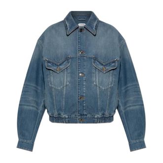 Versace Denim Blouson - - Jackets - Damen - Blau - L