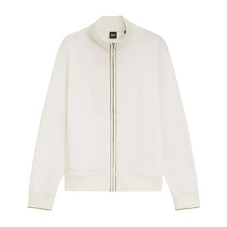 HUGO BOSS SweaT-shirts zipp&eacute;s - Homme - Sweatshirts et sweats &agrave; capuche - Blanc - Taille: S