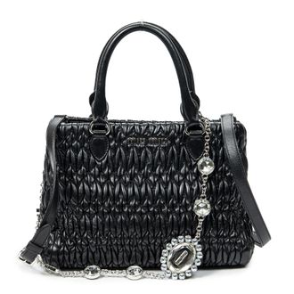 Miu Miu Crossbody Bags - Medium Crystal Tote - Gr. unisize - in Schwarz - f&uuml;r Damen