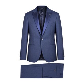 Luigi Bianchi Mantova Einknopf Sakko - - Suits - Herren - Blau - L