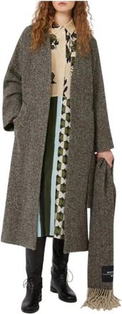 Max Mara Femme, Manteaux, Noir, Taille: 32 FR Zenica Wrap Coat