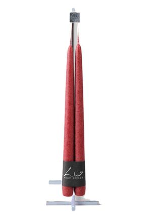 Rasteli Luz Your Senses Candle-Tischkerzen Rot D 2,20 cm H 30 pro 3 x 2