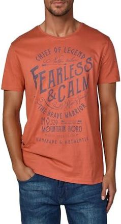 Riverso T-Shirt &agrave; col Rond pour Homme Rivleon Col en O T-Shirt &agrave; Manches Courtes T-Shirt imprim&eacute; Coupe Droite 100% Coton Vert Bleu Blanc Gris Rouge Orange S M