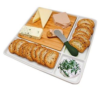 Nerthus Kitchenware FIH 336 Snack-Teller, Porzellan, Weiß, 19.6 x 19.6 x 3.6 cm, 2 Stück