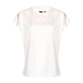 Pinko Satin Stretch Top Farida Stil - - Blouses & Shirts - Damen - Wei&szlig; - L