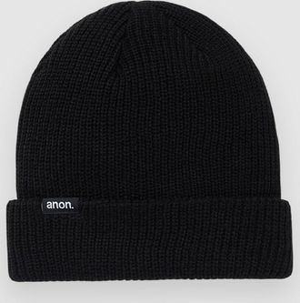 Anon Cuff Beanie true black