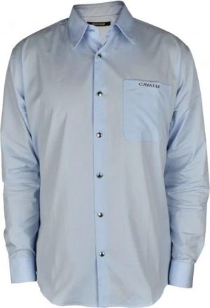 Roberto Cavalli Hellblaues Hemd - - Shirts - Herren - Blau - S