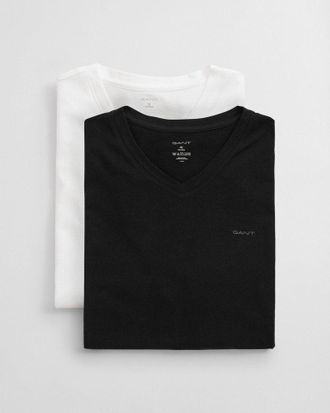 GANT Kurzarmshirt V-NECK T-SHIRT 2-PACK Mit V-Ausschnitt