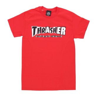 Thrasher Homme, Tops, Rouge, Taille: XL T-Chemises