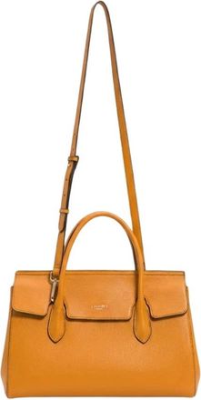 Twinset Femme, Sacs, Brun, Taille: ONE Size Sac cabas en similicuir grain&eacute;