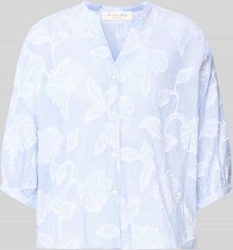 Christian Berg Regular Fit Bluse mit V-Ausschnitt und 3/4-Arm