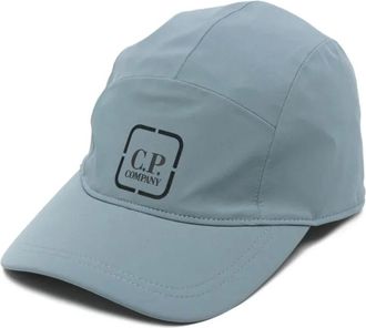 C.P. Company C.p. Company, unisex, Accessoires, Bleu, Taille: ONE Size Logo Plaque Baseball Cap