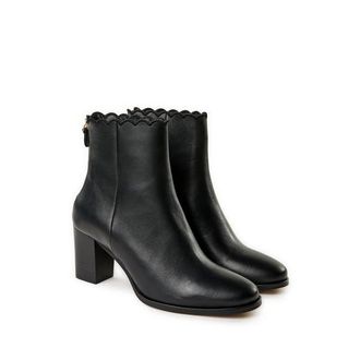 Maison Toufet Bottines Giselle &agrave; talon en cuir