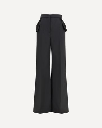 Nissa Wide-leg wool-blend Pants Female 40
