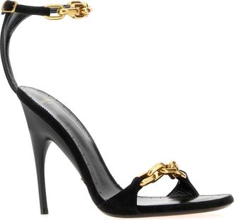 Balenciaga Black-Gold Scarpe Con Tacco Black/gold High Heel Shoes