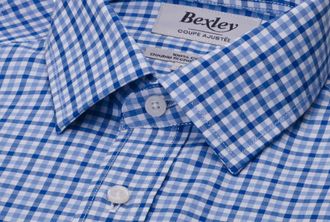 Bexley Valance - Chemise homme bleu et bleu ciel