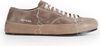 Premiata Homme, Chaussures, Brun, Taille: 43 EU Suede Lace-Up Baskets