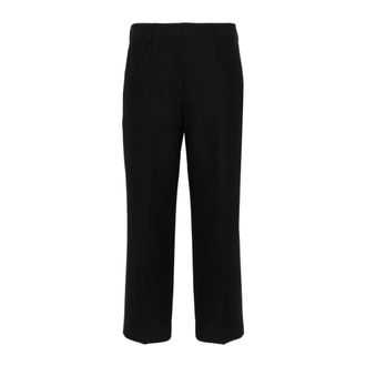 Toteme Femme, Pantalons, Noir, Taille: 36 FR Pantalon droit court