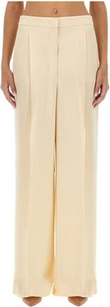 Max Mara Femme, Pantalons, Beige, Taille: 40 FR Wide Pantalons
