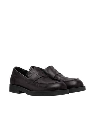 Maison Margiela Mens Biker Moccasins Black Shoe