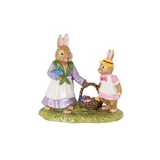 Villeroy & Boch Bunny Tales Blumenwiese, 8x13x12cm Porzellanfigur, Mehrfarbig