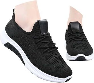 Generic Chaussures sans lacets pour femme - Chaussures de sport plates tendance - Confortables - Style r&eacute;tro - Chaussures de marche respirantes - Chaussures d