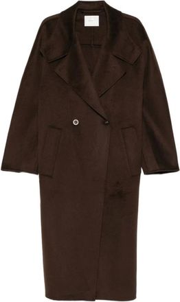 Lisa Yang Manteau &agrave; double boutonnage - Femme - Manteaux - Brun - Taille: 40 FR