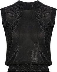Alexander Wang Top sans manches &agrave; strass transparent