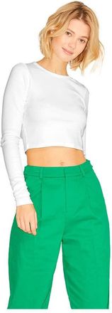 Jack & Jones Jack & Jones Damen JXFELINE STR LS Rib Tee JRS NOOS Top, Bright White,M