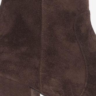 Valentino Garavani Womens Boots Suede Dark Brown