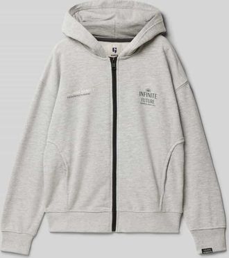 Garcia Sweatjacke mit Label- und Statement-Print