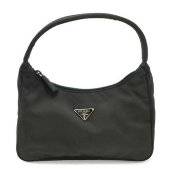 Prada Pre-owned Vintage Nylon Pouch - Femme - Pre-owned - Noir - Taille: ONE Size