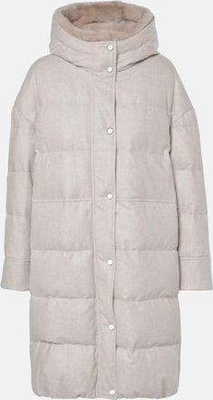 Brunello Cucinelli Daunenmantel aus Schurwolle