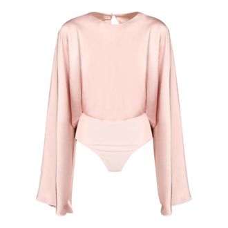 Norma Kamali Langarm-Body - - Tops - Damen - Rosa - S