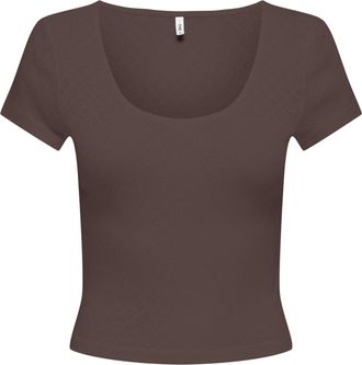 Only Onlmadison S/S U-Neck Top Box JRS