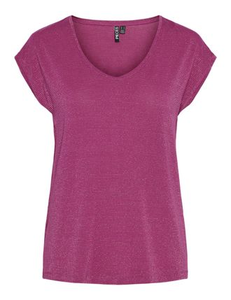 Pieces Pcbillo Tee Lurex Stripes Noos Bc