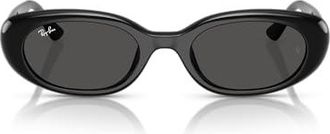 Ray-Ban Lunettes de soleil unisexes Rb4441d, Noir/gris foncé, 53 mm