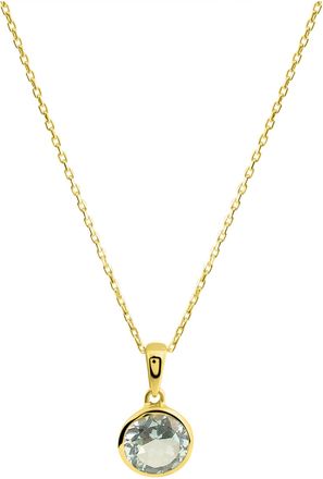 Fascination by Ellen K Anh&auml;nger mit Kette 585/- Gelbgold Blautopas