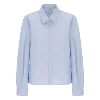 Marella Femme, Blouses et Chemises, Bleu, Taille: 44 FR Chemise Pioggia