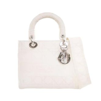 Dior Pre-owned Toile sacs-dior - Femme - Pre-owned - Blanc - Taille: ONE Size