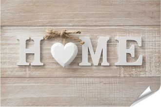 Islandburner XXL Bild Poster Home Sweet Home Hölzerne Text Vintage Board Flur Eingangsbereich Premium Bilder Fotodruck