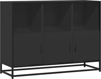 vidaXL Sideboard Schwarz 100x35x76 cm Holzwerkstoff - Vidaxl